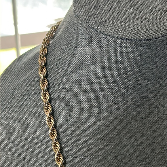 Accessories | Mens Vintage Gold Tone Thick Rope Chain Necklace | Poshmark